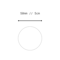 50mm Circle Stickers | Studio Tikamon